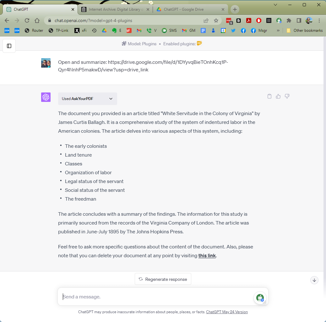 Using ChatGPT Plugins for Genealogy – AI Genealogy Insights